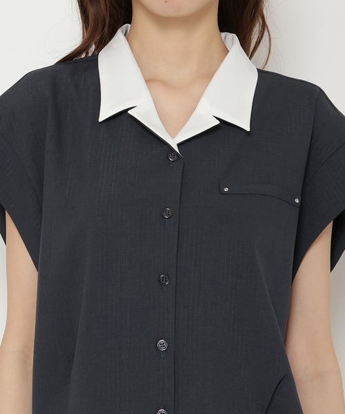 REDYAZEL（レディアゼル）の「【セットアップ可能】キャップスリーブクレリックオープンカラーシャツ（シャツ/ブラウス）」 - WEAR