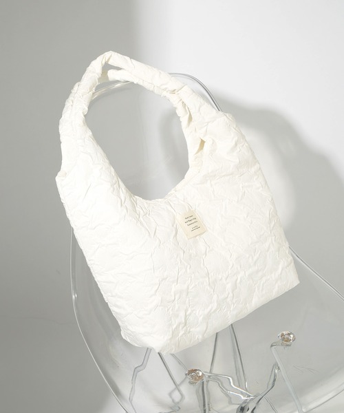 SETUP7（セットアップセブン）の「【SETUP7】パフィーフラワージャガードラウンドトートバッグ SNBD（トートバッグ）」 - WEAR