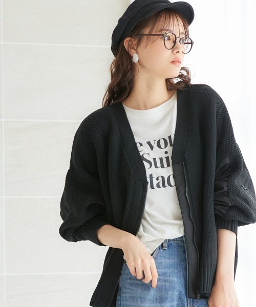 miclat（ミクラ）の「大きいサイズ MAー1コンビニットブルゾン miclat（MA-1）」 - WEAR