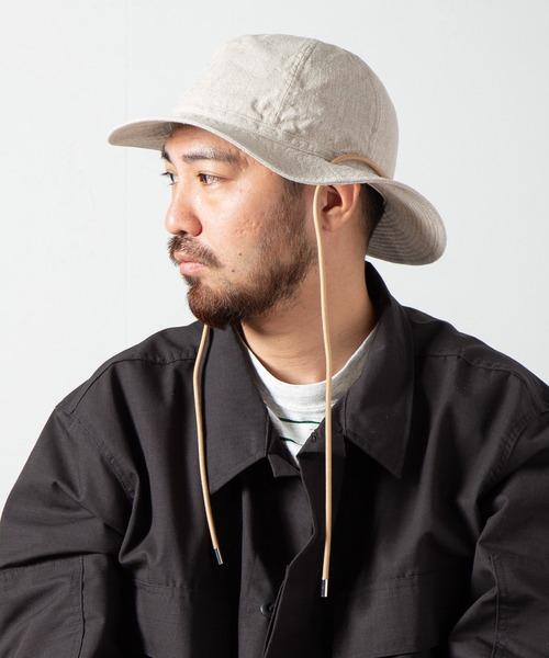 RACAL（ラカル）の「Draw-cord Linen Metro Hat / ドローコード付きリネンメトロハット（ハット）」 - WEAR