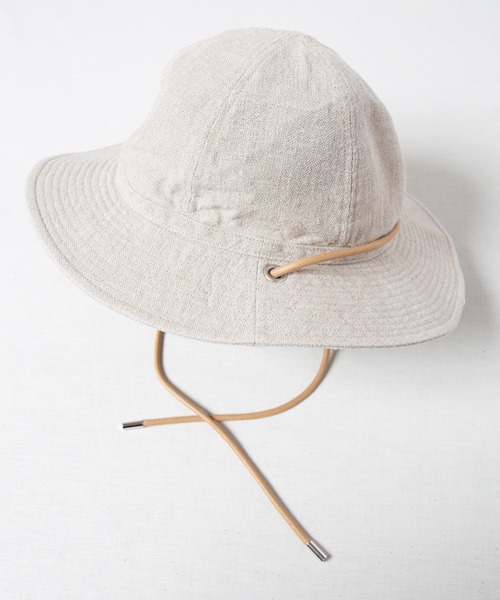 RACAL（ラカル）の「Draw-cord Linen Metro Hat / ドローコード付きリネンメトロハット（ハット）」 - WEAR