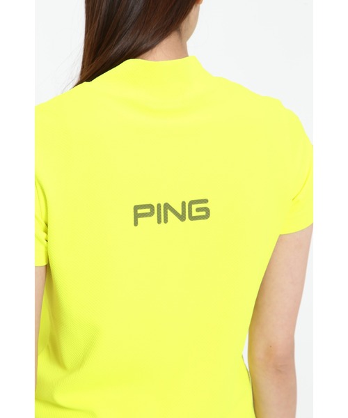 PING（ピン）の「【PING APPAREL】ダイア柄ストレッチメッシュ 半袖ハイネックカットソー ＜PERFORMANCE ...
