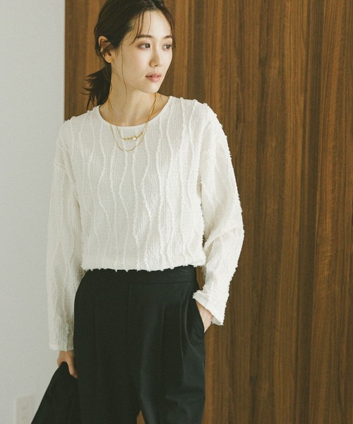 GLOBAL WORK（グローバルワーク）の「Beauteeジャガード/580844（Tシャツ/カットソー）」 - WEAR