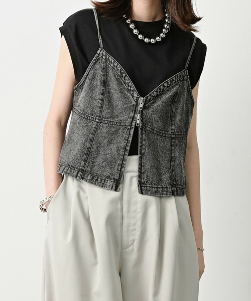 【セール】Wジップデニムビスチェ（キャミソール）｜SVEC（シュベック）のファッション通販 - ZOZOTOWN