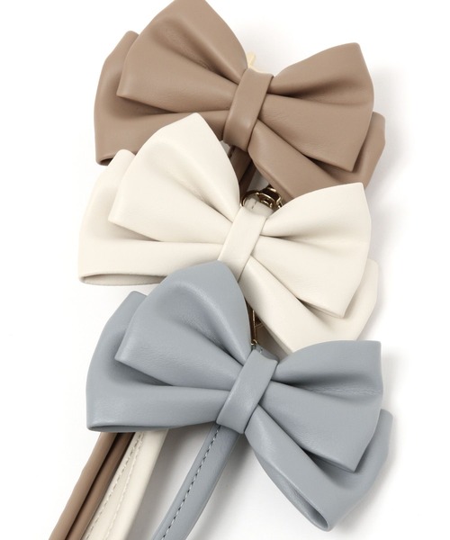 tiny tiny（ティニーティニー）の「PUリボンストラップ[tiny tiny(ティニーティニー)]（スマホグッズ）」 - WEAR