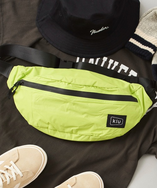 KiU（キウ）の「【KiU】WATERPROOF BODY BAG ウォータープルーフボディバッグ ウエストポーチ 防水 K84（ボディバッグ/ウエストポーチ）」 - WEAR