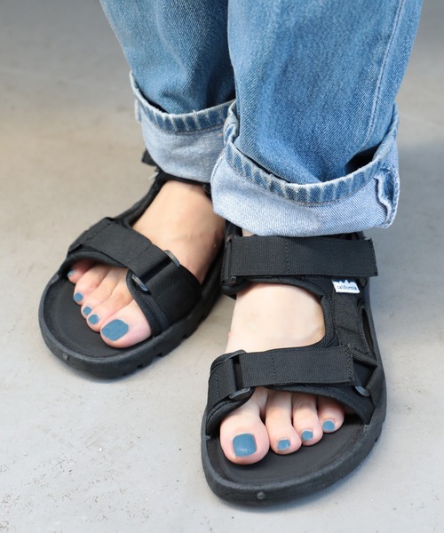 SETUP7（セットアップセブン）の「【SETUP7】フラットベルクロスポーツサンダル HURRICANEストラップ JIP（サンダル）」 - WEAR