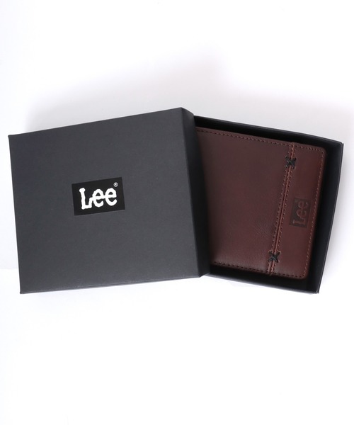 Lee（リー）の「Lee/リー Leather Wallet/牛革 レザー ウォレット/二つ折り 財布/コンパクト/メンズ レディース（財布 ...