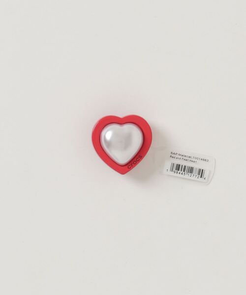 crocs Red and Pearl Heart / クロックス レッド アンド パール ハート（シューズアクセサリー）｜crocs ...