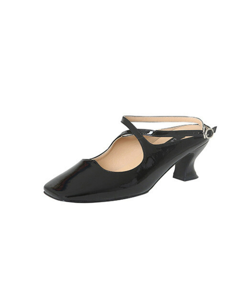 eg) heart x sling back-black 7cm（サンダル）｜LEVASE（ルバズ）のファッション通販 - ZOZOTOWN