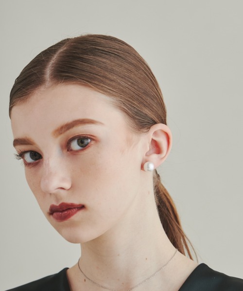 ciite' 316L（シーテサンイチロクエル）の「【 金属アレルギー対応 】 シンプルパールピアス サージカルステンレス 316L 8mm 10mm 12mm（ピアス（両耳用））」 - WEAR