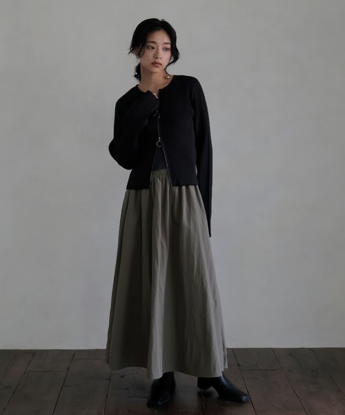 hellam（へラム）の「Wジップニットカーデ ビスチェセット（カーディガン/ボレロ）」 - WEAR