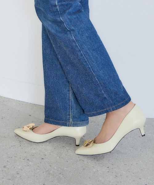 セール】メタルパーツパンプス（パンプス）｜carino（カリーノ）の