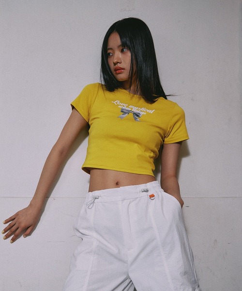 ACLENT（アクレント）の「リボンロゴミニT（Tシャツ/カットソー）」 - WEAR