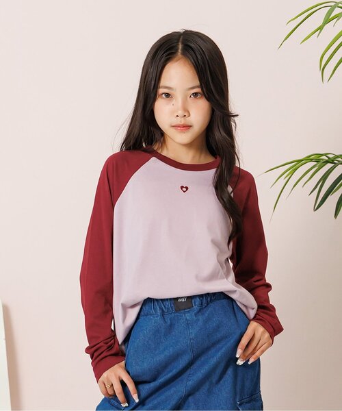 algy（アルジー）の「ラグランワンポイントロンT（Tシャツ/カットソー）」 - WEAR