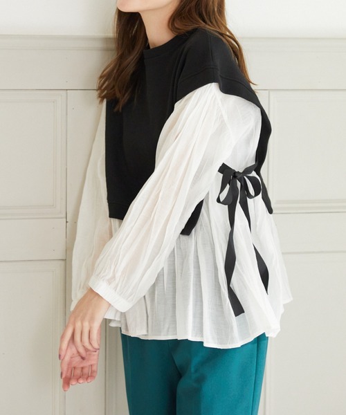 Rewde（ルゥデ）の「【WEB限定】シャツドッキングプルオーバー（1R15-613802）（Tシャツ/カットソー）」 - WEAR