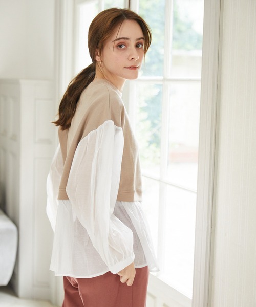 Rewde（ルゥデ）の「【WEB限定】シャツドッキングプルオーバー（1R15-613802）（Tシャツ/カットソー）」 - WEAR
