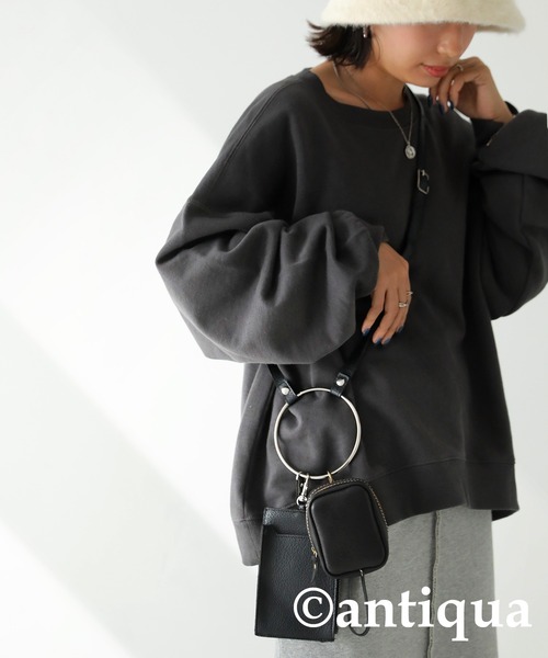 antiqua（アンティカ）の「made in japan 上質なミニマルレザーポーチ（ポーチ）」 - WEAR
