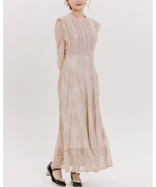 【セール】【 &Robu. フロントボタンカットレースドレス】（ドレス）｜&Robu.（アンドロブ）のファッション通販 - ZOZOTOWN