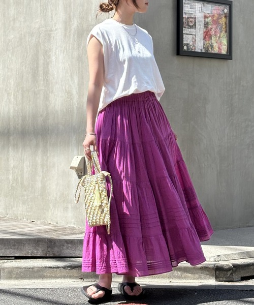 un dix cors（アンディコール）の「スムース肩タックプルオーバー（Tシャツ/カットソー）」 - WEAR