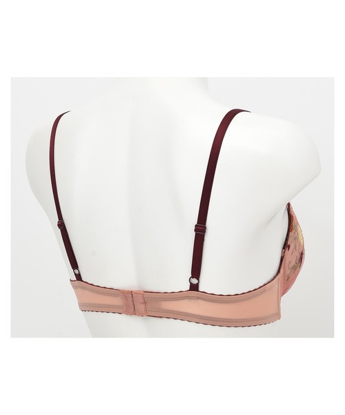 AMPHI（アンフィ）の「BRAGENIC/フラワー×エンブロイダリーレース ノンワイヤーブラジャー A-Ccup(W'BASIC/ブラジェニック)（ブラジャー）」 - WEAR