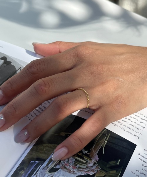 silver925 × ciite' （シルバーキューニーゴシーテ）の「【silver925】soft chain ring / ソフトチェーンリング（リング）」 - WEAR