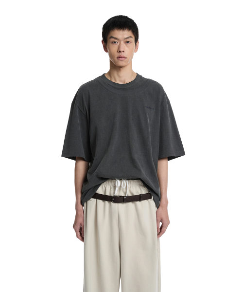 Double Neck Layered T-Shirt_Grey（Tシャツ/カットソー）｜TRUNK PROJECT（トランクプロジェクト）の ...