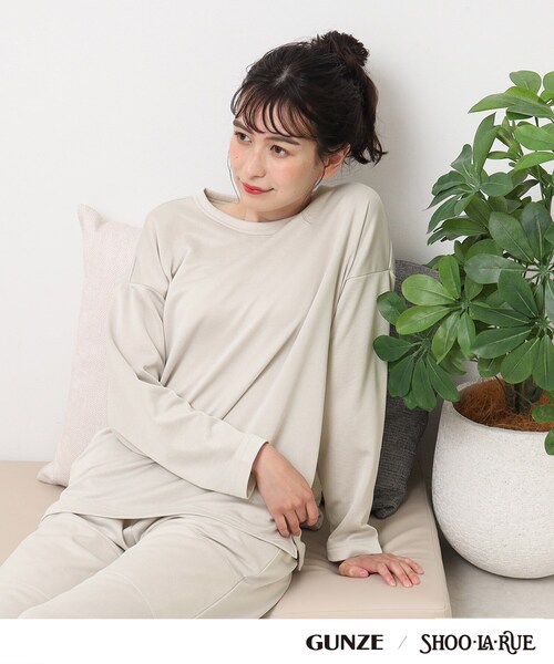 SHOO・LA・RUE（シューラルー）の「【GUNZE】寝るT sweet label 睡眠専用Tシャツ（長袖）（ルームウェア/パジャマ）」 - WEAR