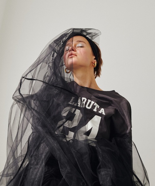 LARUTA（ラルータ）の「【LARUTA】七分袖2WAYロゴロンT（Tシャツ/カットソー）」 - WEAR