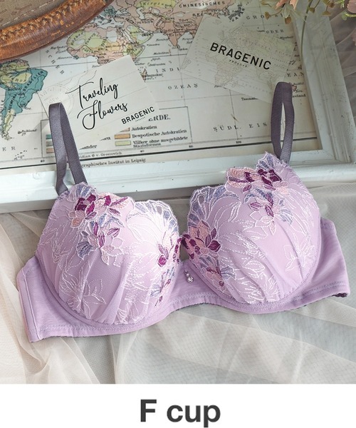 【セール】BRAGENIC/フラワー×エンブロイダリーレース ノンワイヤーブラジャー Fcup(ブラジェニック)（ブラジャー）｜AMPHI（アンフィ）のファッション通販 - ZOZOTOWN