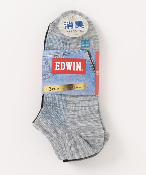 【セール】EDWIN/エドウィン 3足組ソックス スニーカー丈（ソックス/靴下）｜EDWIN（エドウィン）のファッション通販 - ZOZOTOWN