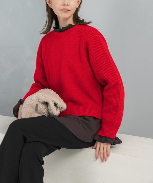 セール】スーパーファインラムズウールショートニット（ニット