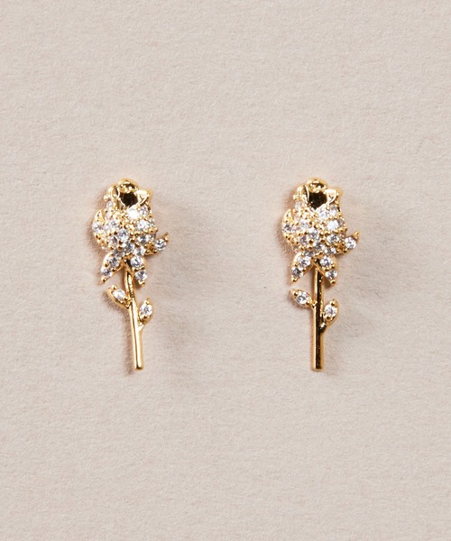 Zoule ゾーラ：ネイビーシリーズ glitter rosa ピアス（ピアス（両耳用））｜Zoule（ゾーラ）のファッション通販 ...