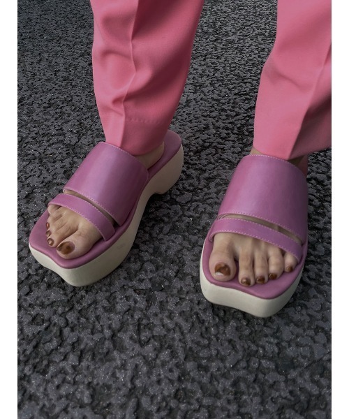 AMERI（アメリ）の「MEDI PLATFORM WAVE SANDALS（サンダル）」 - WEAR