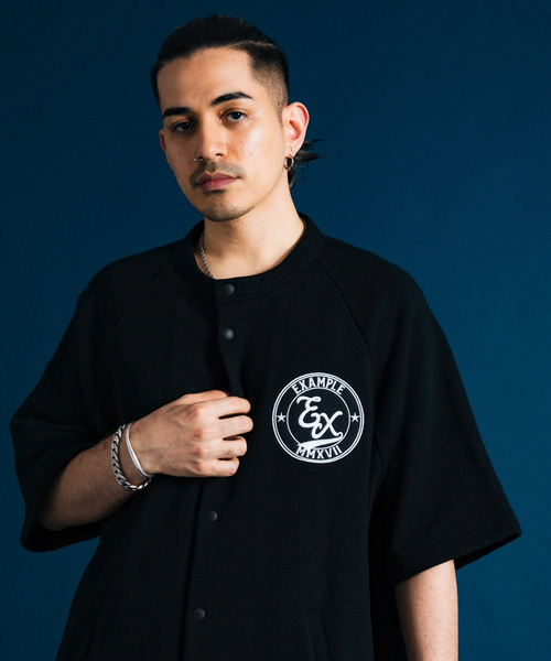 EXAMPLE EX STAND COLLAR SWEAT S/S SHIRTS（シャツ/ブラウス）｜EXAMPLE（エグザンプル）の ...