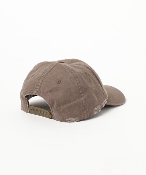 BEAMS T（ビームスティー）の「Museum of Peace & Quiet / Wordmark Distressed Dad Hat（キャップ）」 - WEAR