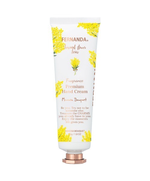 FERNANDA（フェルナンダ）の「フレグランスプレミアムハンドクリーム（ミモザブーケ）/Fragrance Premium Hand Cream (Mimosa Bouquet)（ハンドケア ...