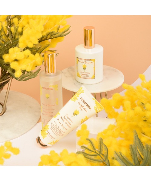 FERNANDA（フェルナンダ）の「フレグランスプレミアムハンドクリーム（ミモザブーケ）/Fragrance Premium Hand Cream (Mimosa Bouquet)（ハンドケア ...