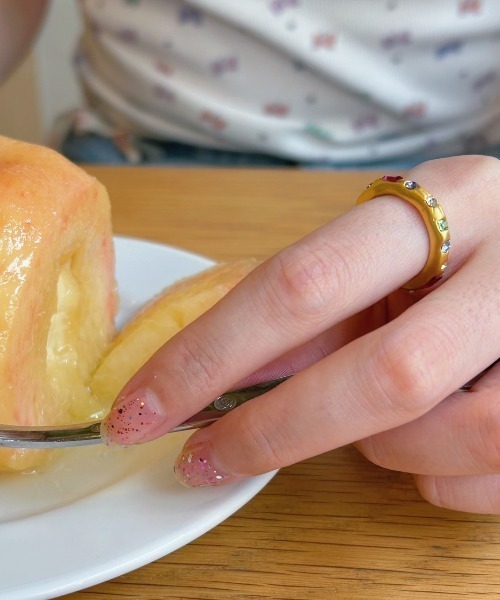 whim（ウィム）の「【HOT】Tiny Stone Embed Ring（リング）」 - WEAR