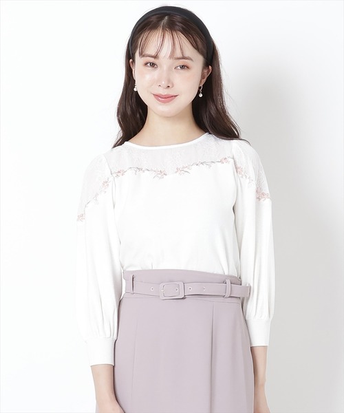 WILLSELECTION（ウィルセレクション）の「刺繍レースプルオーバー（Tシャツ/カットソー）」 - WEAR