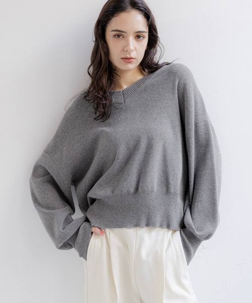 LAKOLE（ラコレ）の「12ゲージ/Vネックニットプルオーバー / 989153（ニット/セーター）」 - WEAR