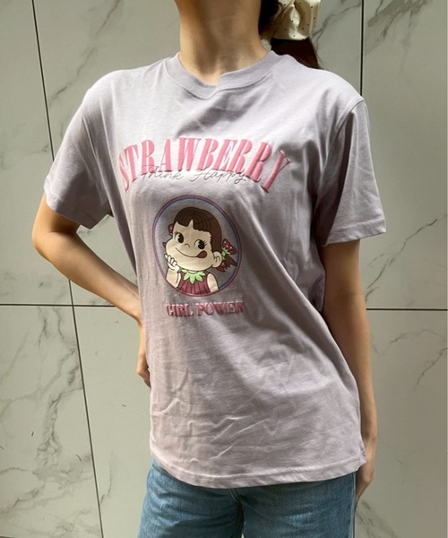 sanrio（サンリオ）の「【ペコちゃん/PEKO】天竺 BOXシルエット プリント 半袖Tシャツ（Tシャツ/カットソー）」 - WEAR