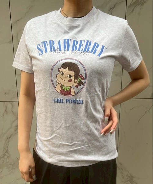 sanrio（サンリオ）の「【ペコちゃん/PEKO】天竺 BOXシルエット プリント 半袖Tシャツ（Tシャツ/カットソー）」 - WEAR