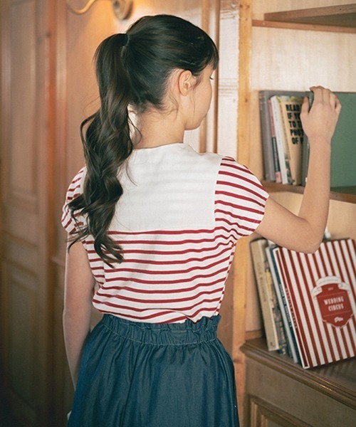 pom ponette junior（ポンポネットジュニア）の「2wayセーラーTシャツ（Tシャツ/カットソー）」 - WEAR