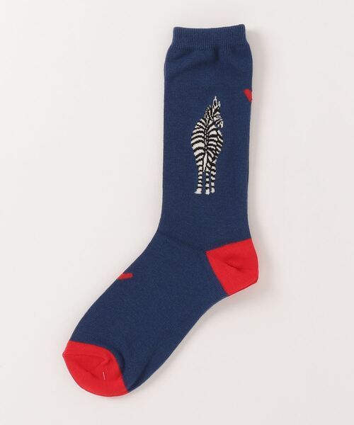BOHEMIANS（ボヘミアンズ）の「BOHEMIANS/ボヘミアンズ LOVE ZEBRA SOCKS ラブゼブラソックス BSX-17（ソックス/靴下）」 - WEAR
