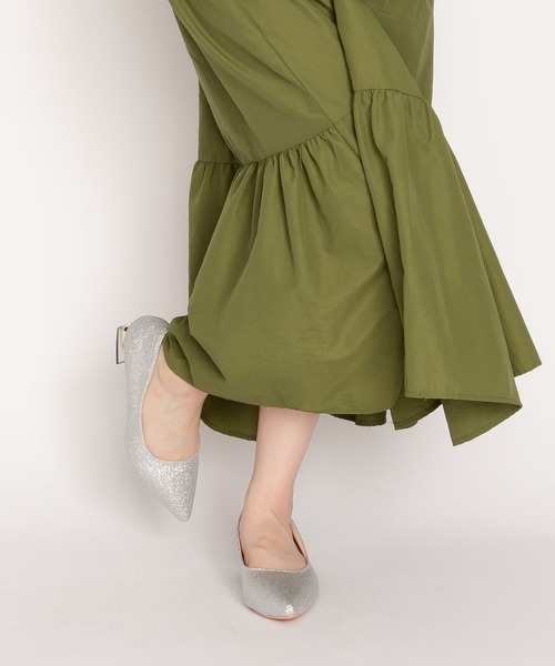 SVEC（シュベック）の「メタリック ブロックヒール グリッター パンプス（パンプス）」 - WEAR