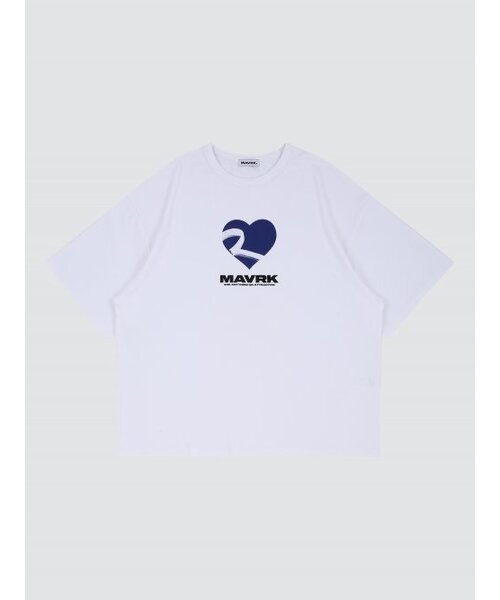 MAVRK（マーベリック）の「MVR Heart Logo Overfit T-Shirt [White]（Tシャツ/カットソー）」 - WEAR