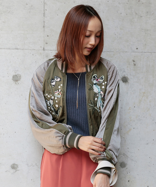 AMERI（アメリ）の「LILLY BELL SOUVENIR JACKET（スカジャン）」 - WEAR