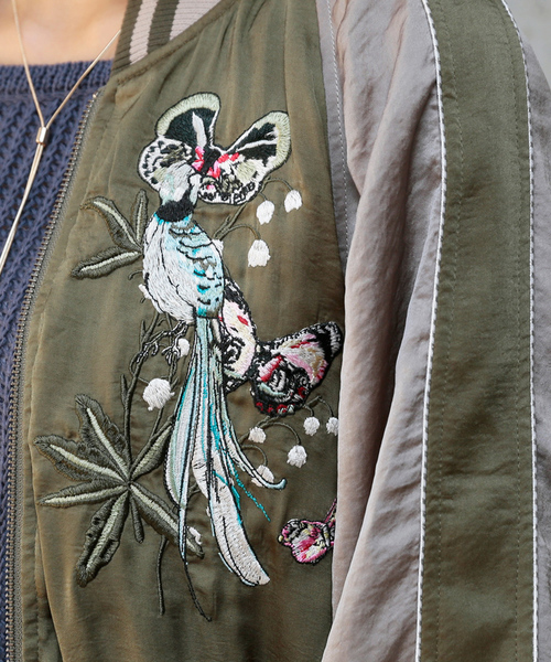 AMERI（アメリ）の「LILLY BELL SOUVENIR JACKET（スカジャン）」 - WEAR