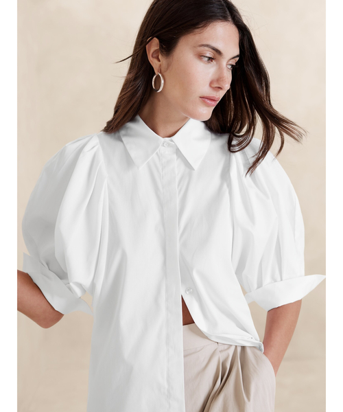 【セール】Livia ポプリンシャツ（シャツ/ブラウス）｜BANANA REPUBLIC（バナナリパブリック）のファッション通販 - ZOZOTOWN